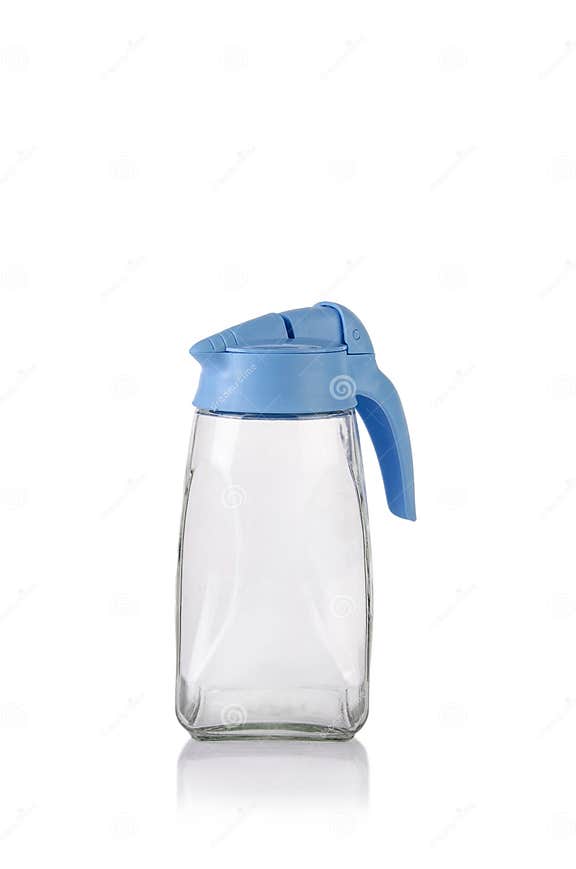 The Blue Pitcher Isolated on the White Background Stock Photo - Image ...
