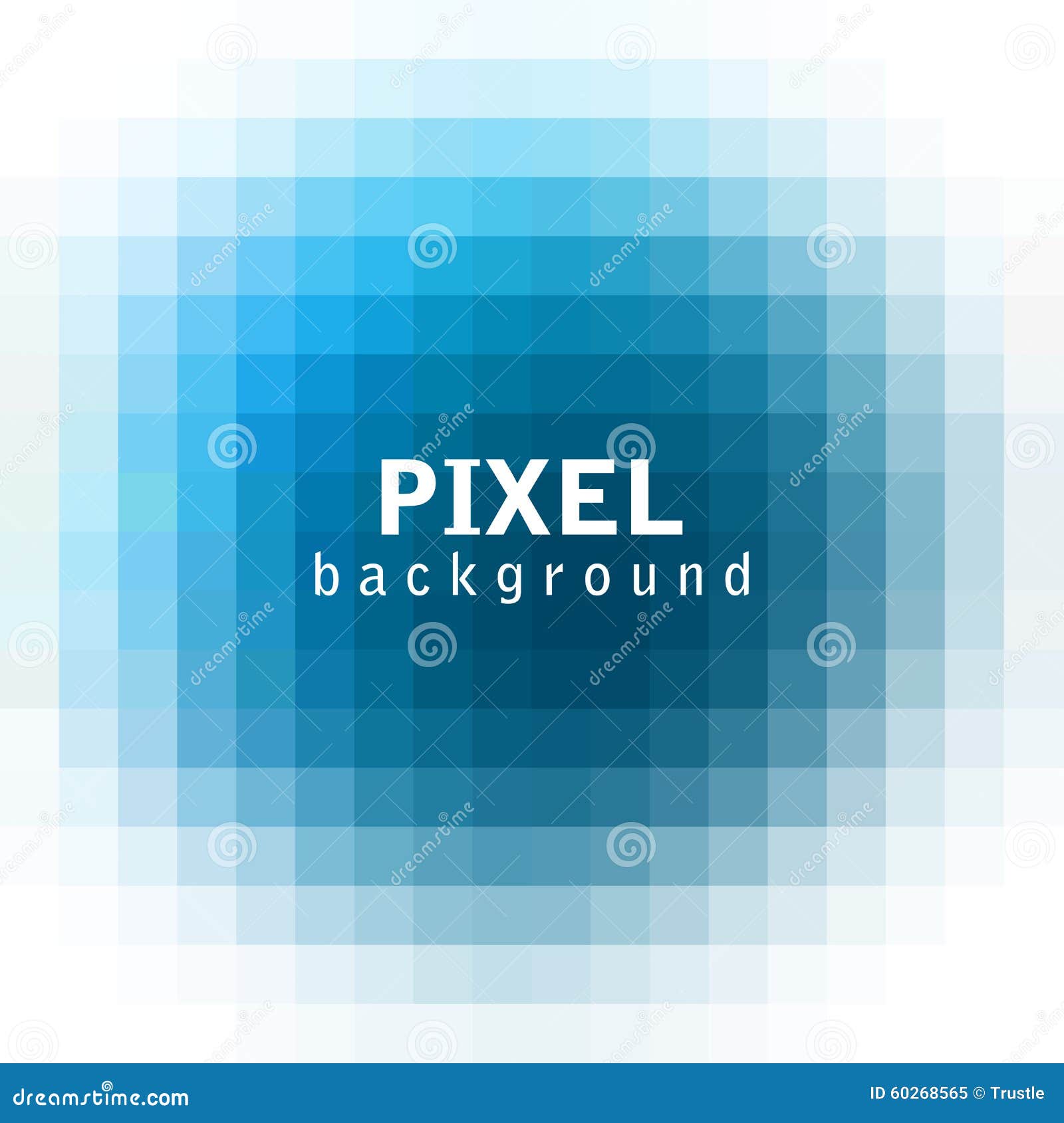 Blue pixel stock vector. Illustration of pixel, pixelated - 60268565