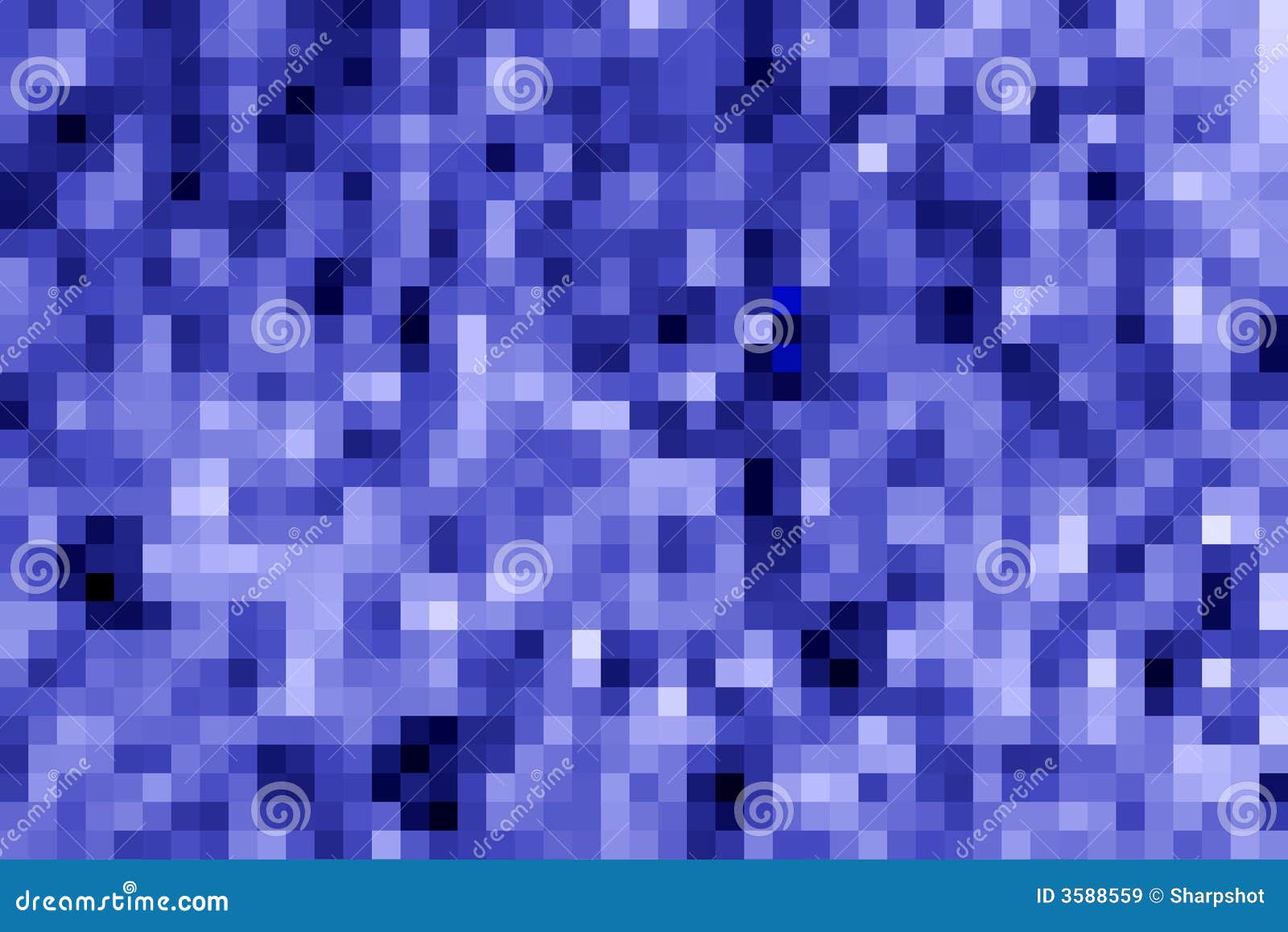 Blue pixel background. stock illustration. Illustration of blue - 3588559
