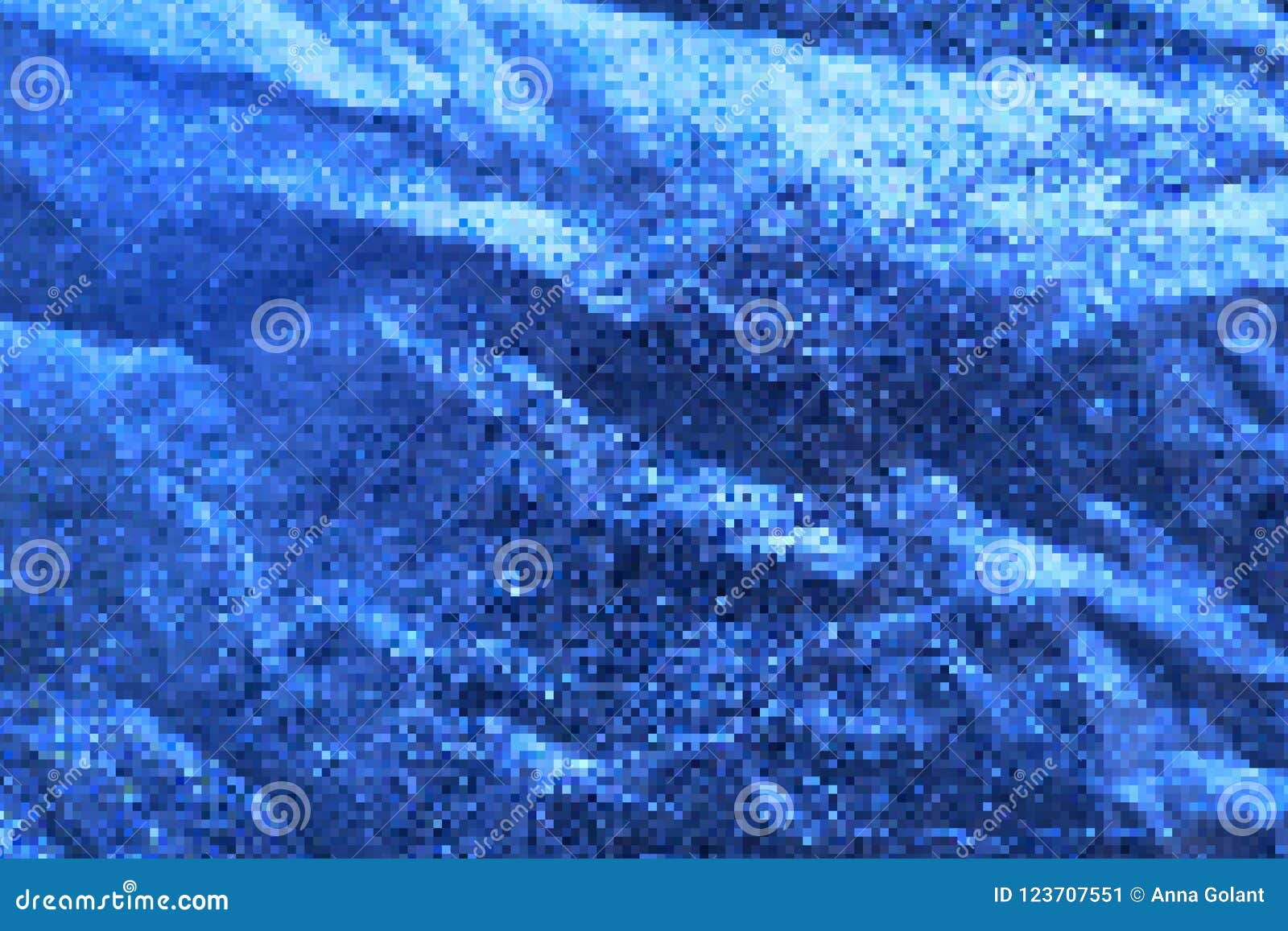 Blue Pixel Background. Vector Illustration. Stock Vector - Illustration ...