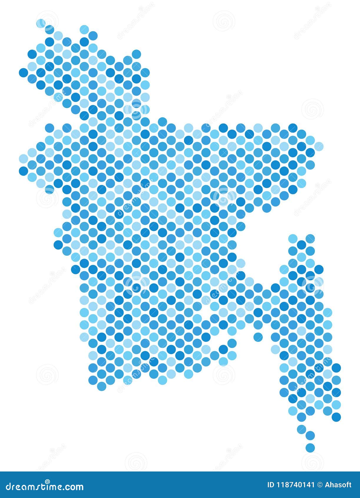 Pixelated Bangladesh Map Cartoon Vector | CartoonDealer.com #122243667