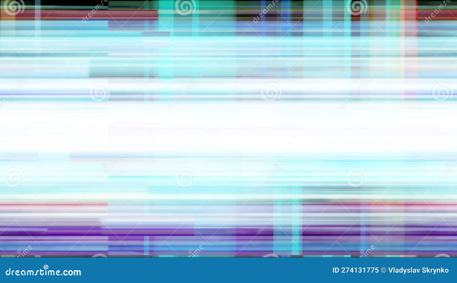 Blue Pixelated Glitch Effect. Stock Illustration - Illustration of ...