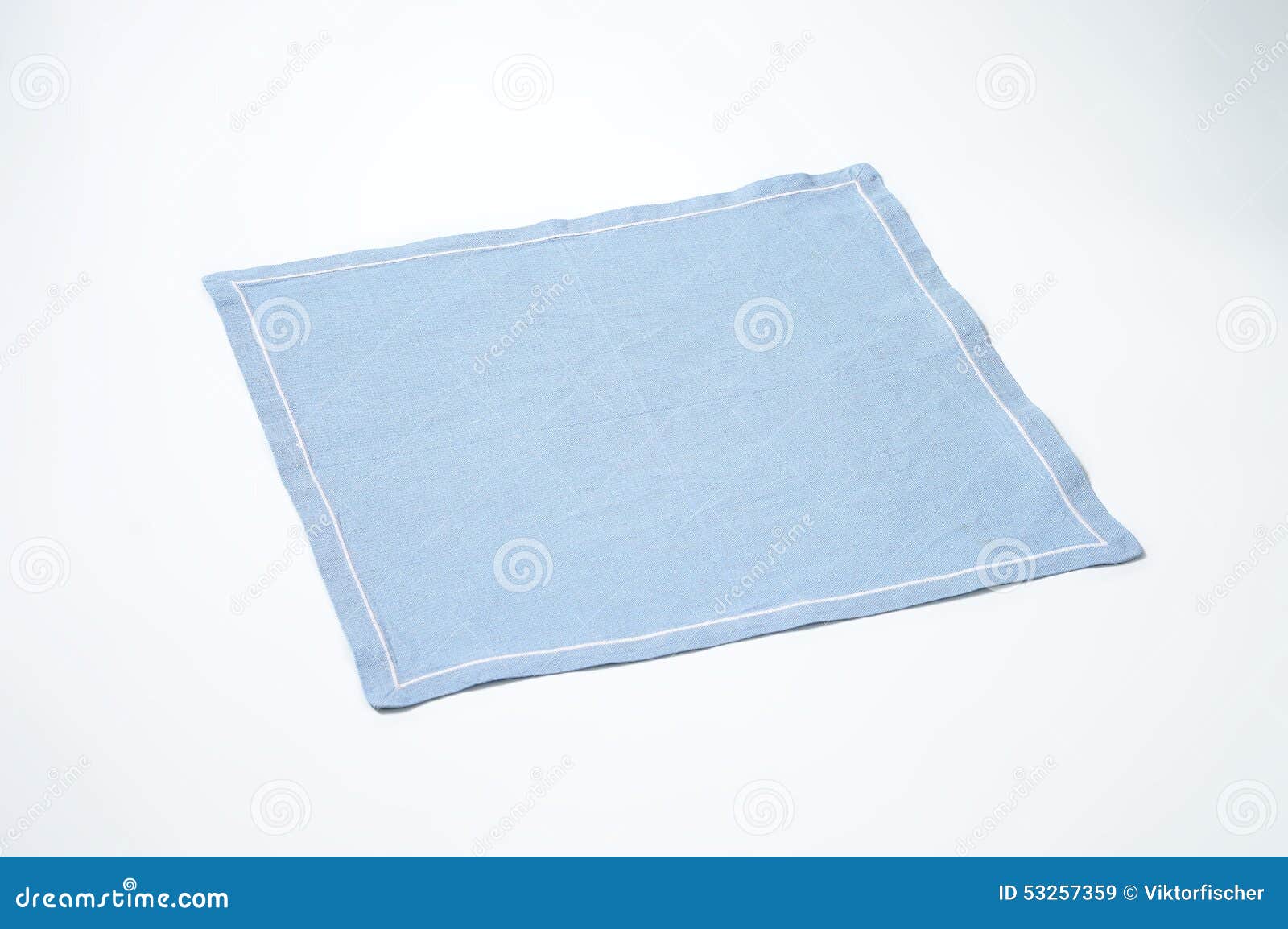 Blue place mat stock image. Image of table, towel, dishcloth - 53257359