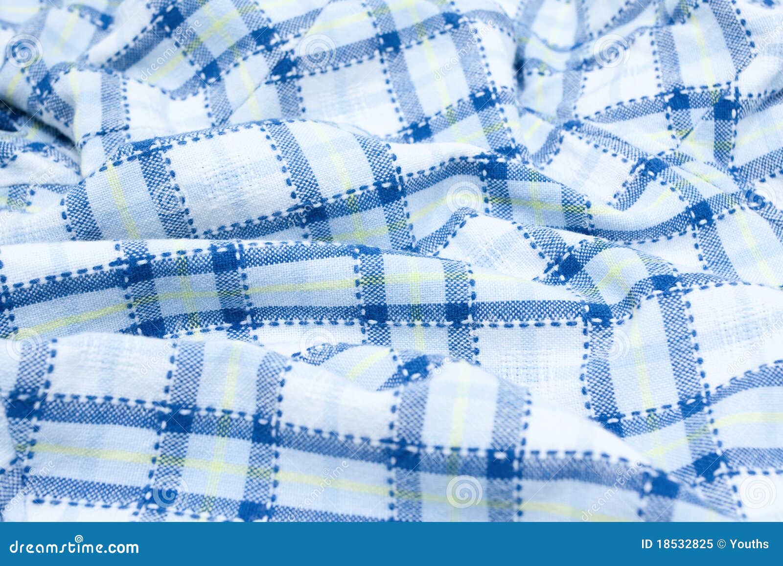 Blue Plaid fabric stock image. Image of classic, cloth - 18532825