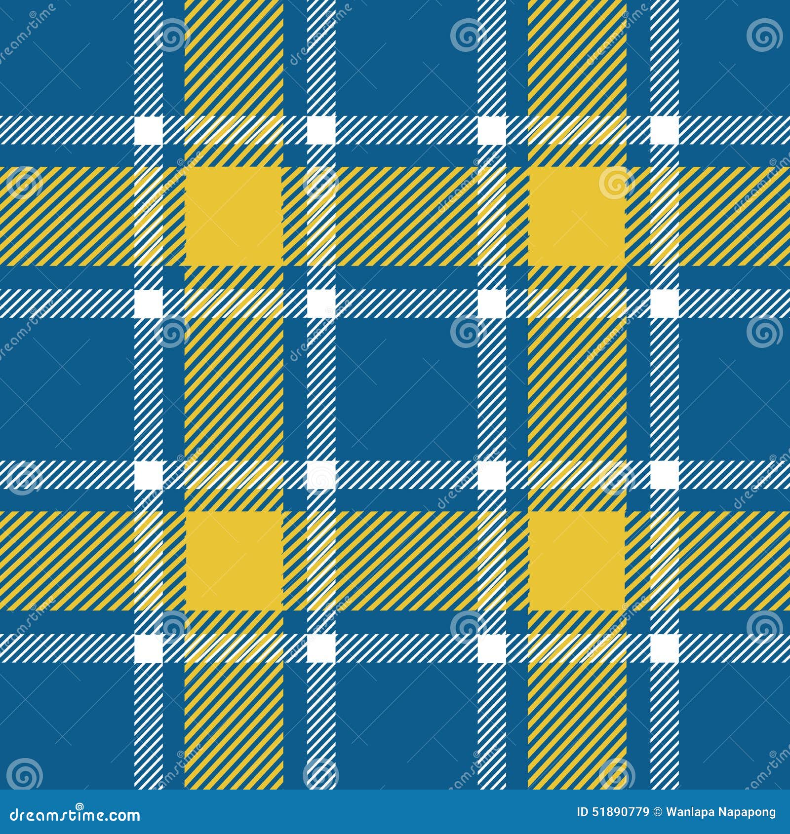 Blue plaid pattern stock vector. Illustration of english - 51890779