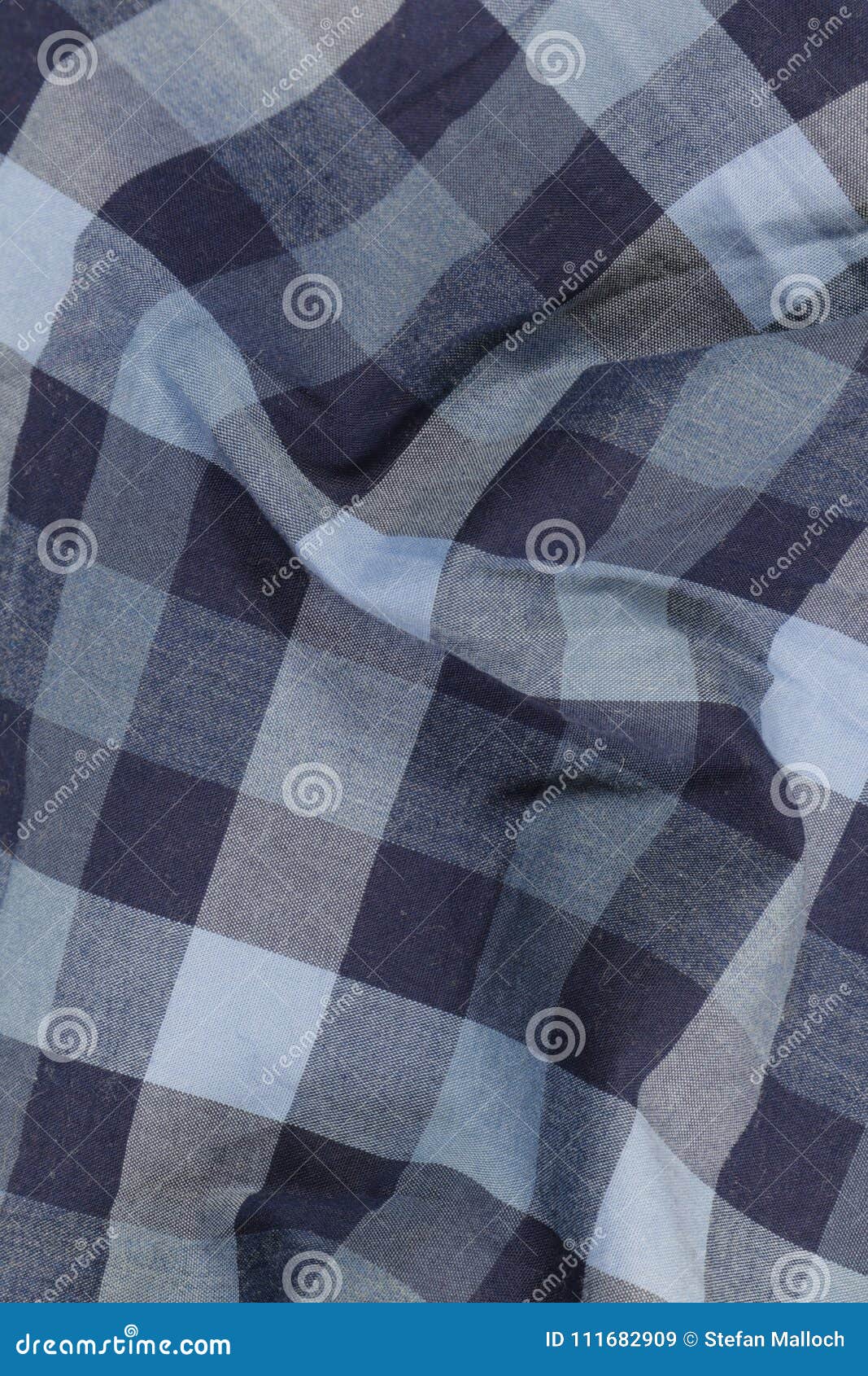 Blue Plaid Pattern on Fabric Stock Image - Image of fabric, pattern ...