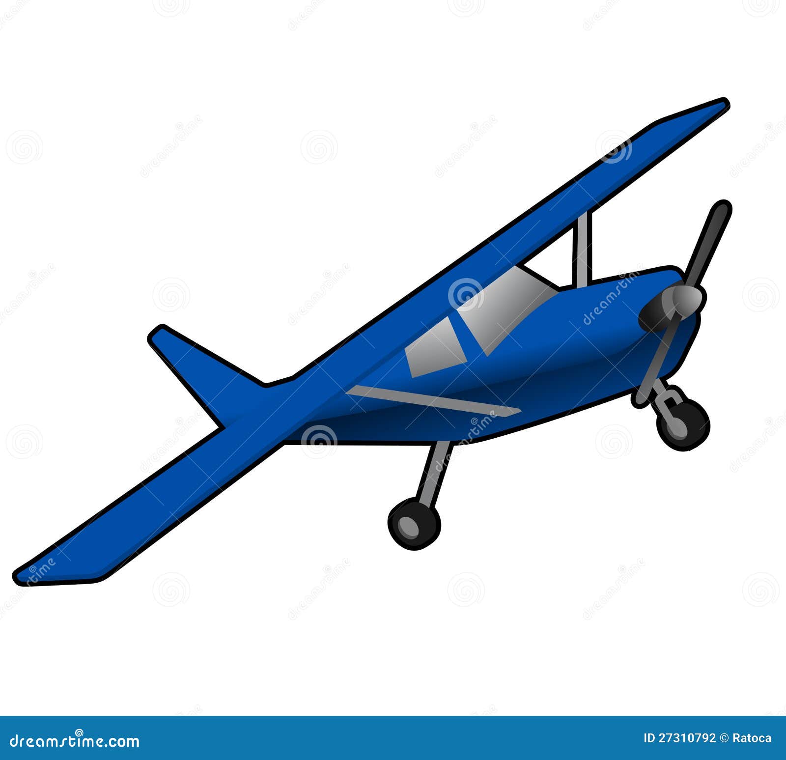 Blue plane stock vector. Illustration of design, blue - 27310792
