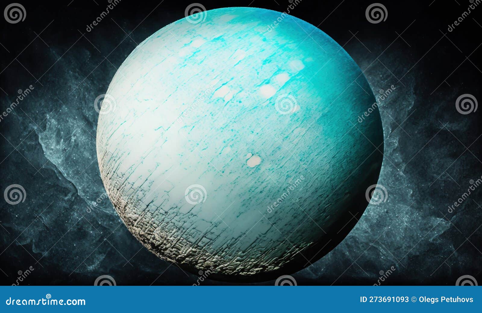 A Blue Planet with a Black Background and a Black Background Stock ...