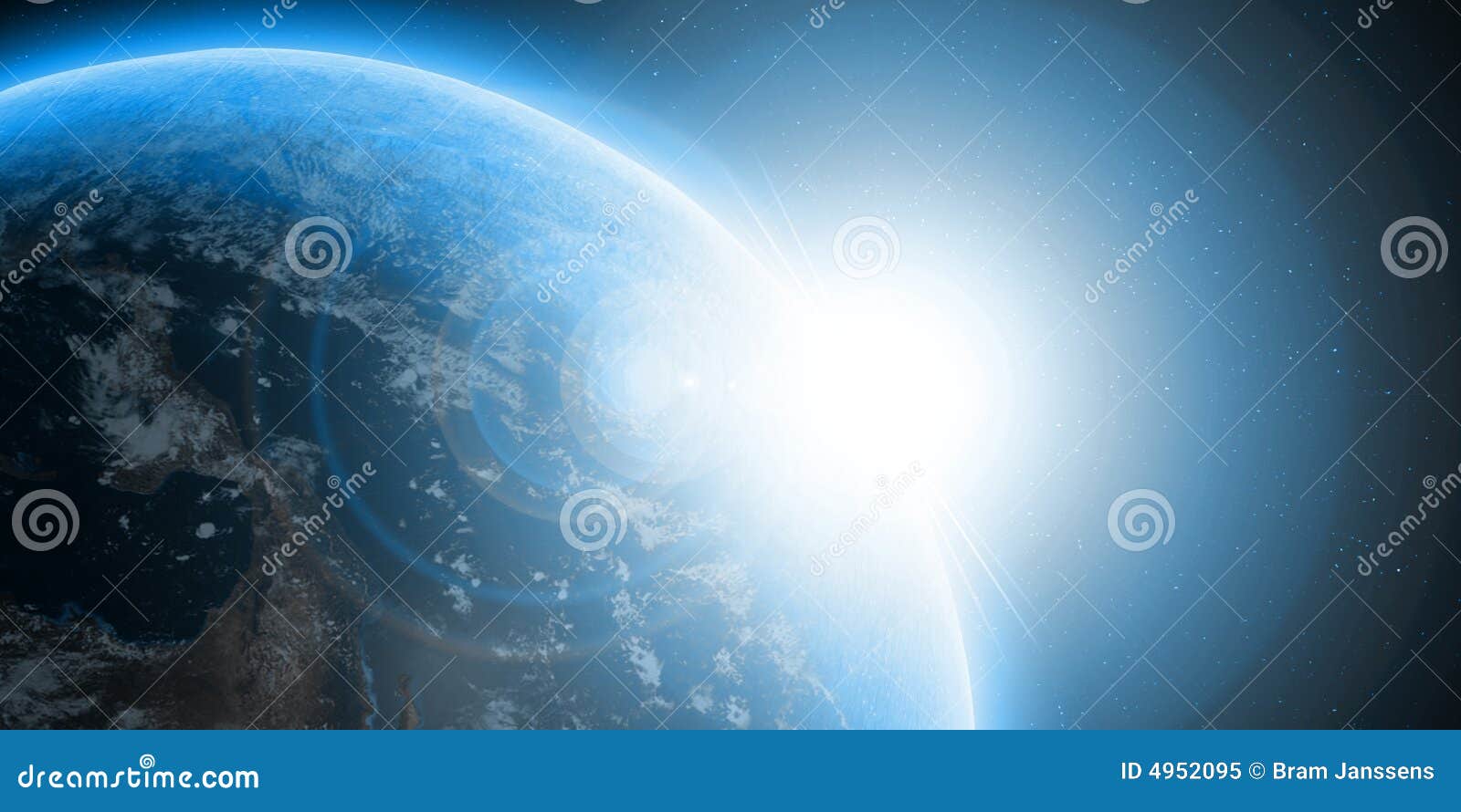 A blue planet earth stock illustration. Illustration of earth - 4952095