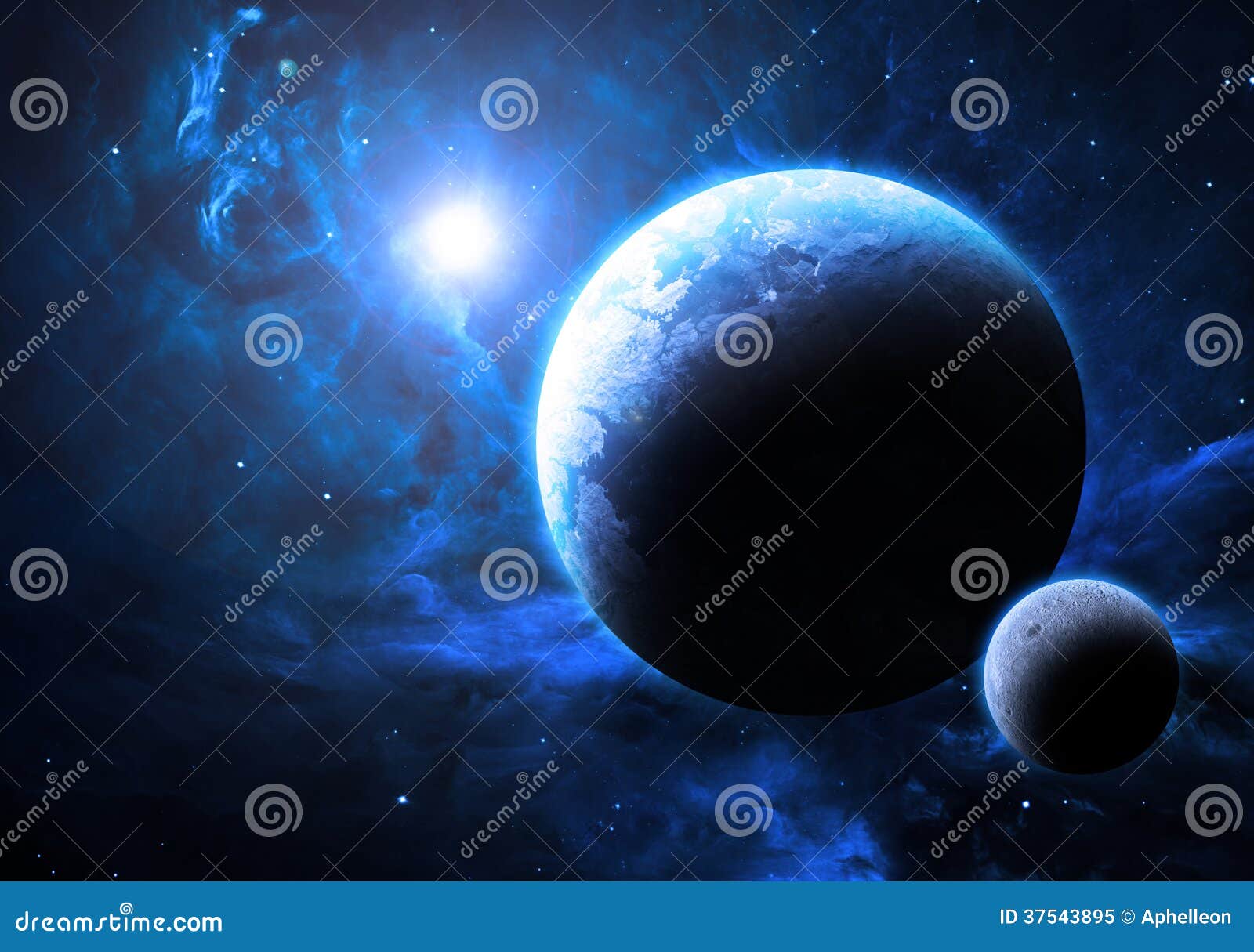 Blue Planet - Elements of this Image Furnished by NASA Stock ...