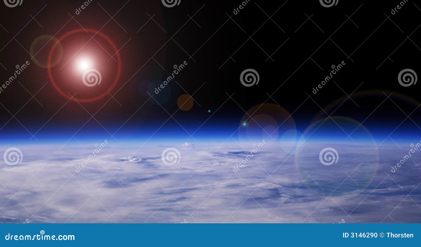 Blue Planet Earth. Space Shuttles Taking Off On A Mission. Royalty-Free ...