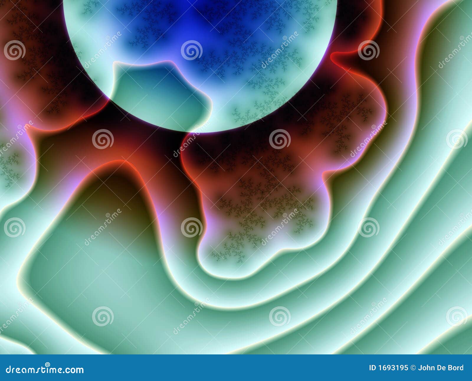 Blue Planet Space Abstract stock illustration. Illustration of classy ...