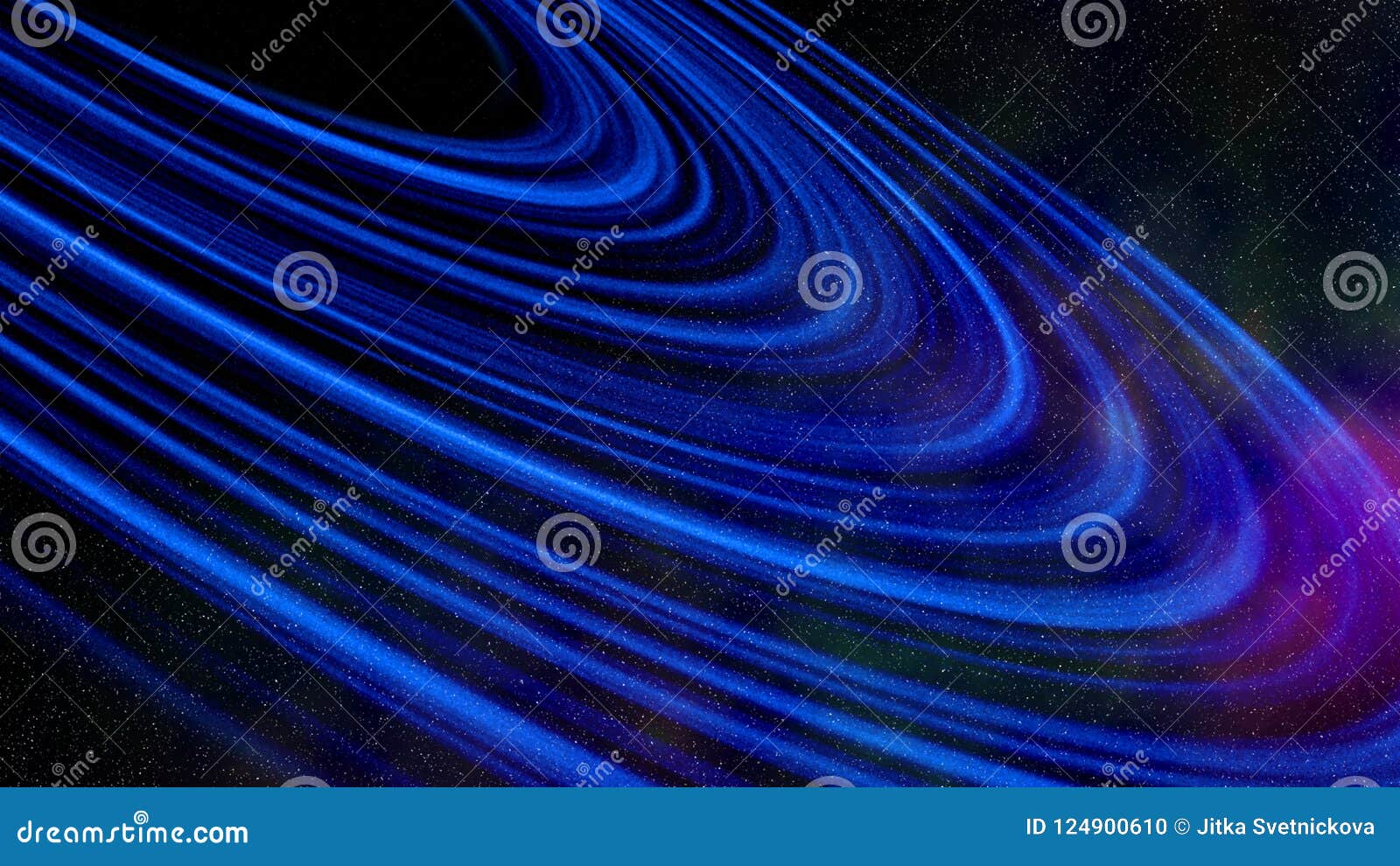 Blue planetary rings stock illustration. Illustration of planetary ...