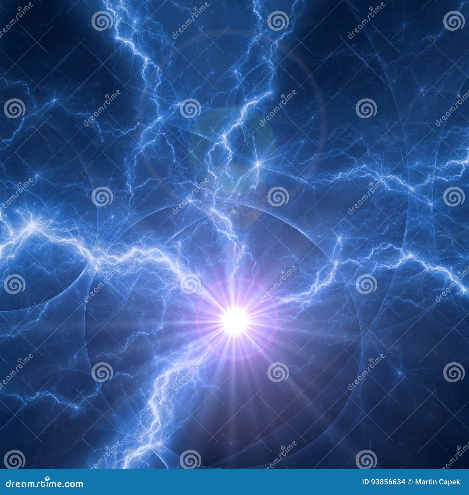 Blue plasma stock illustration. Illustration of discharge - 93856634