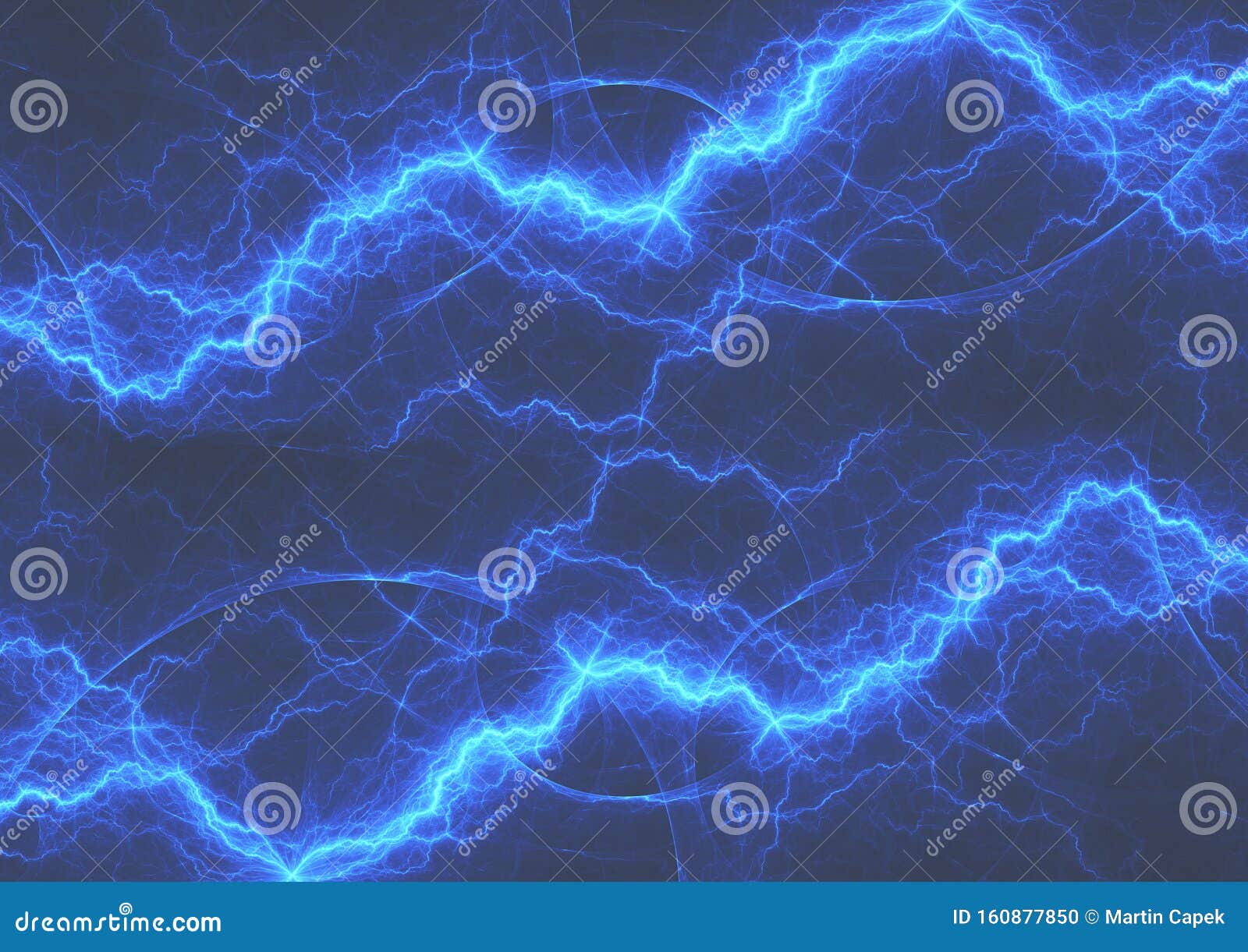 Blue Plasma, Abstract Power and Electrical Background Stock ...