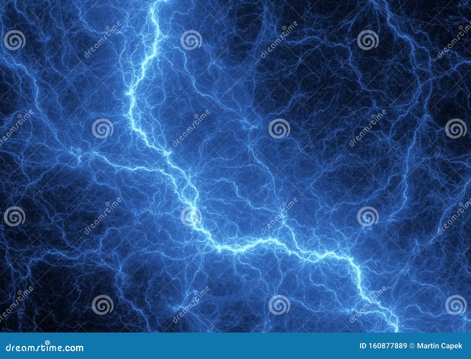 Blue Plasma, Abstract Power and Electrical Background Stock ...