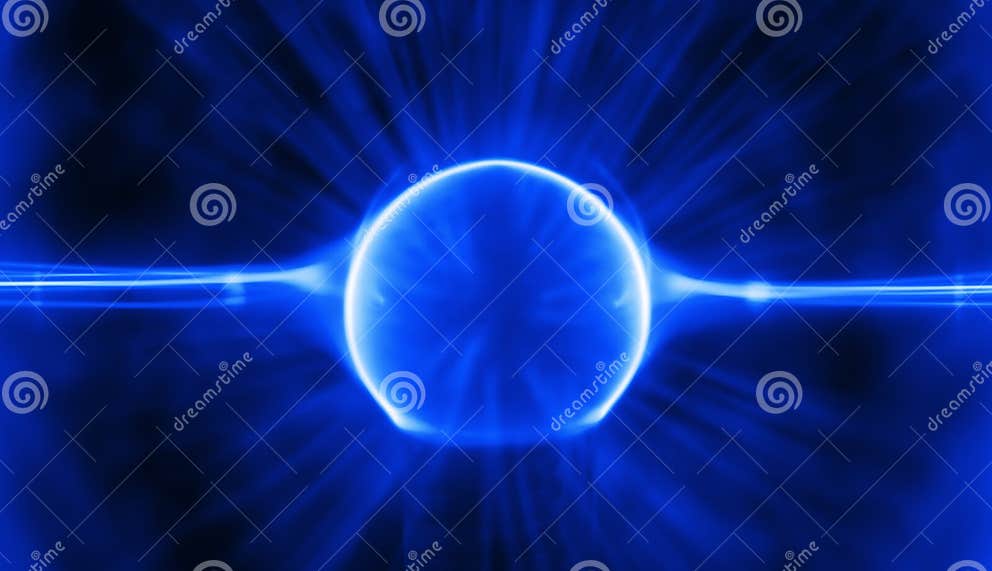 Blue Plasma Charge stock image. Image of electrical, equipment - 5307001