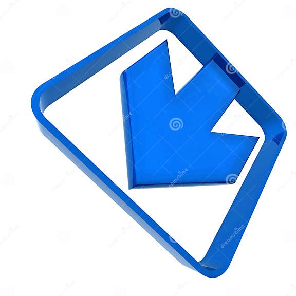 Blue plastic arrow stock illustration. Illustration of bullet - 16063317