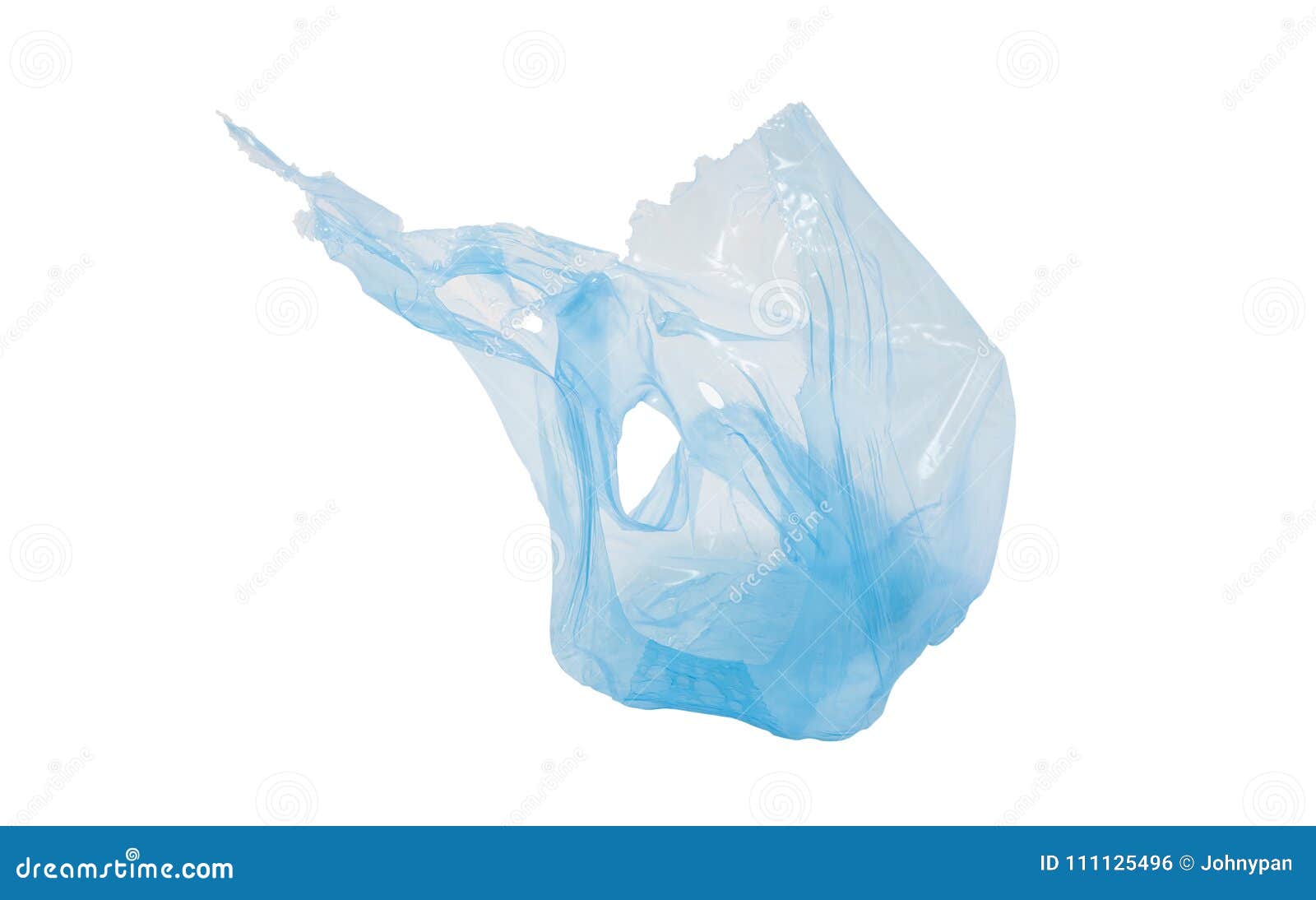 Blue plastic bag stock photo. Image of container, hanging - 111125496