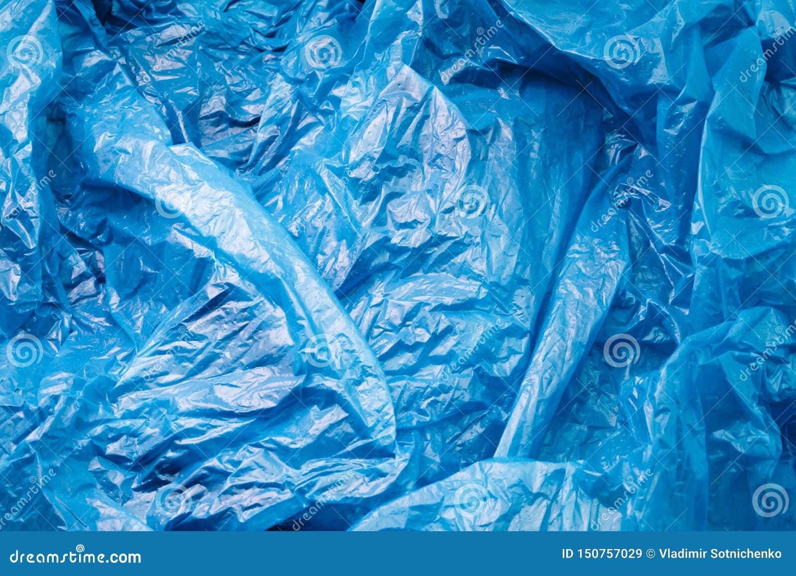 Blue Plastic Bag Texture stock image. Image of copy - 150757029
