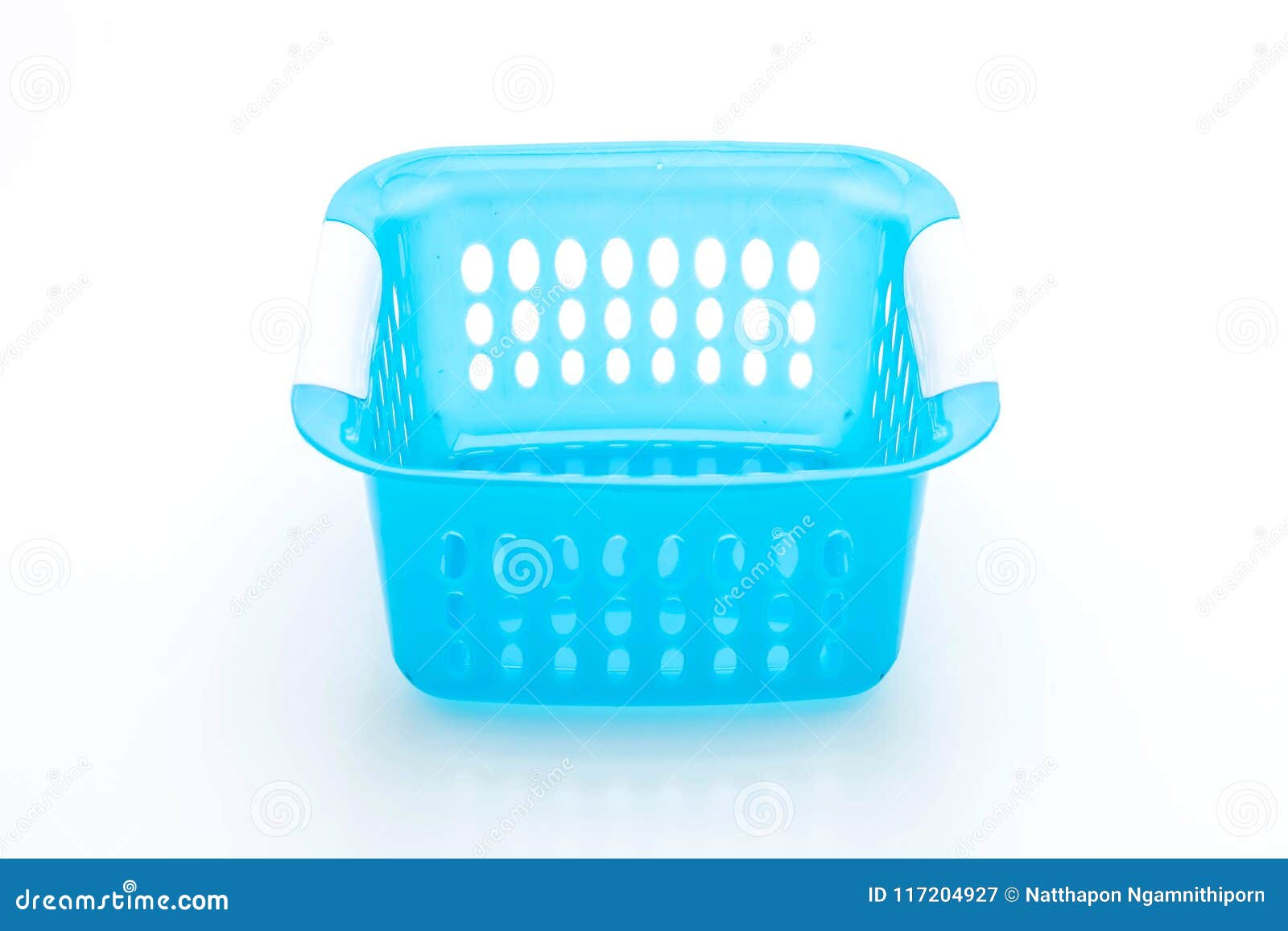 Blue plastic basket stock image. Image of cart, laundry - 117204927