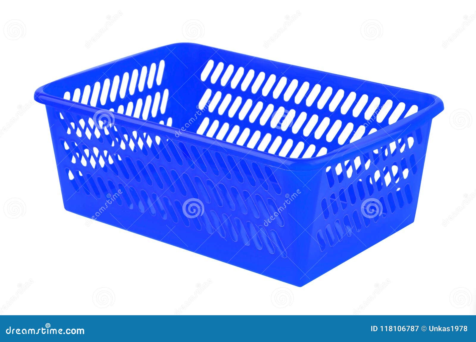 Blue plastic basket stock image. Image of polymer, material - 118106787