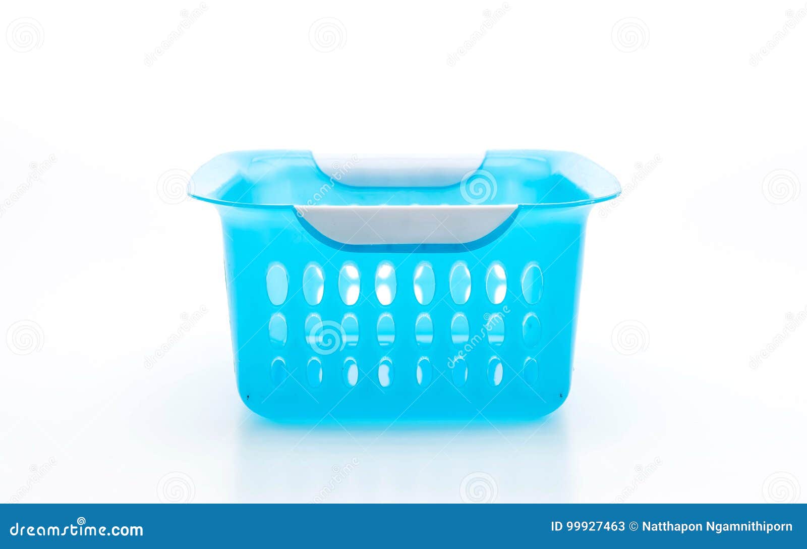 Blue plastic basket stock image. Image of colorful, cart - 99927463