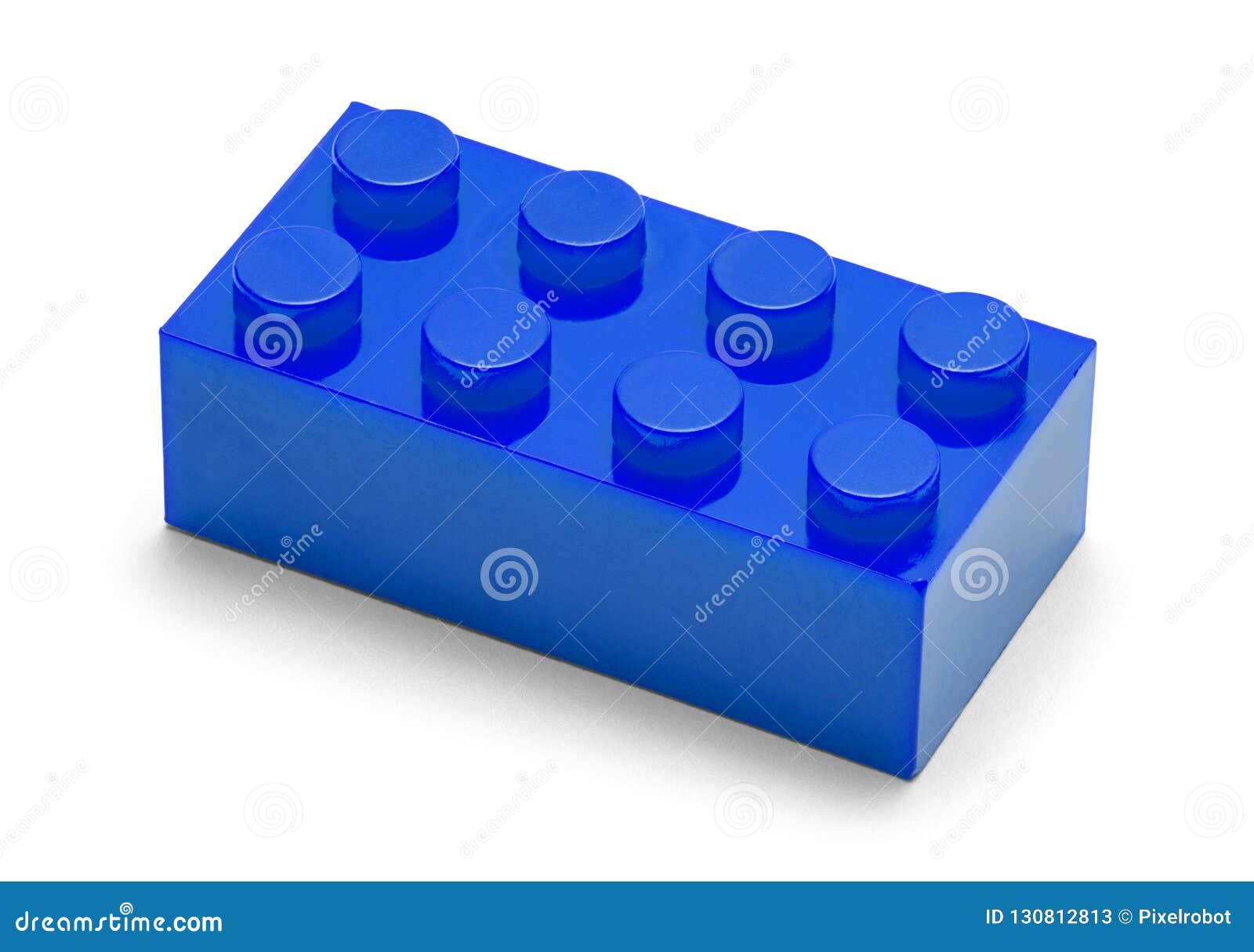 Blue Plastic Block stock image. Image of game, brick - 130812813