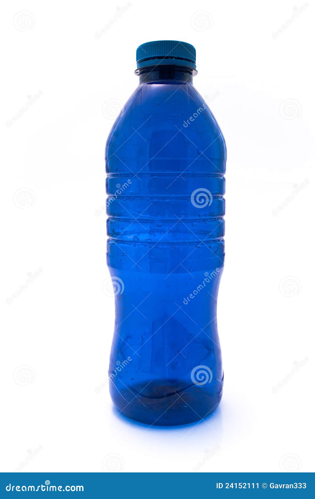 Blue plastic bottle stock image. Image of domestic, freshness - 24152111