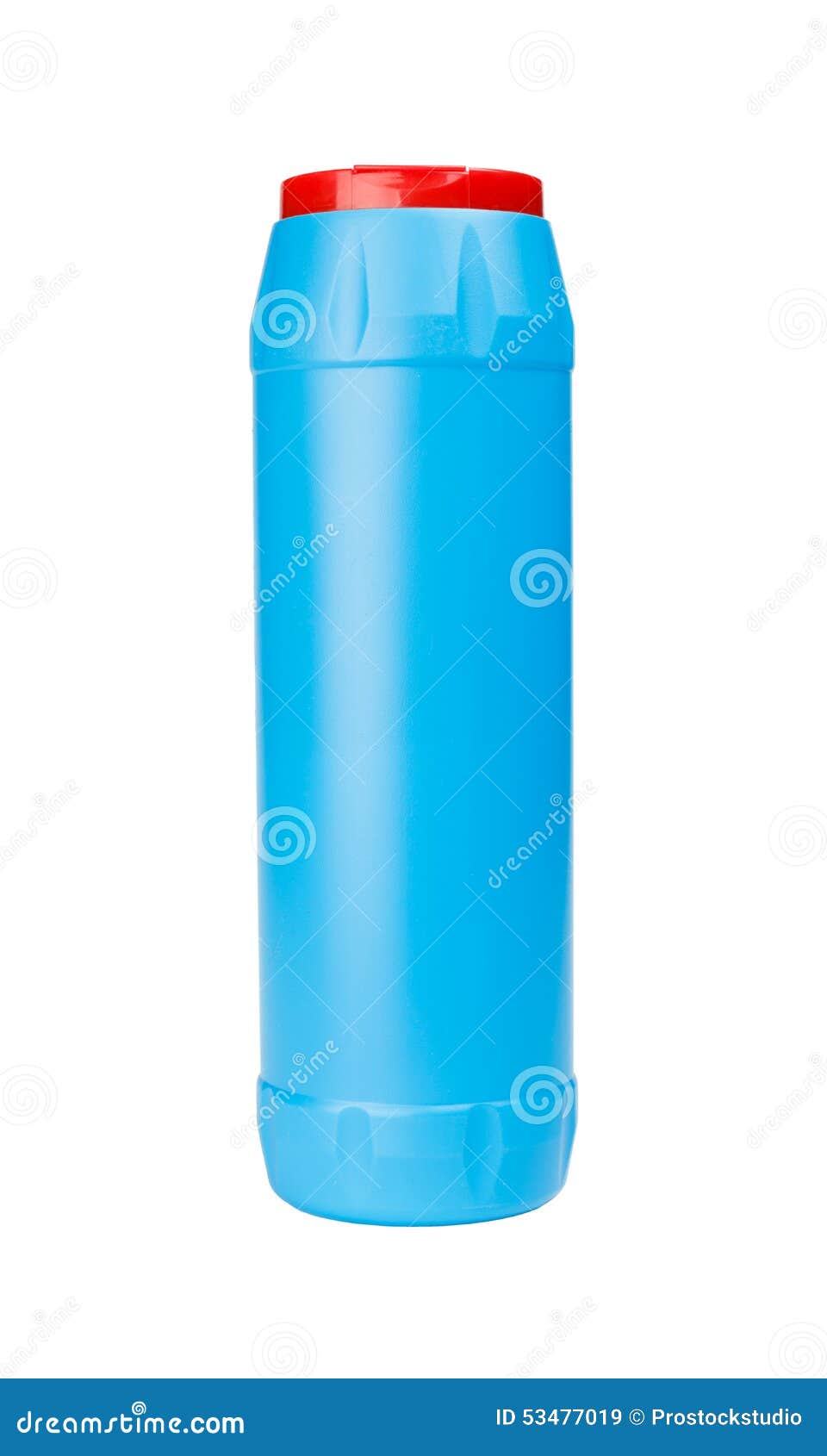 Blue Plastic Bottle of Cleaning Detergent Powder Stock Image - Image of ...