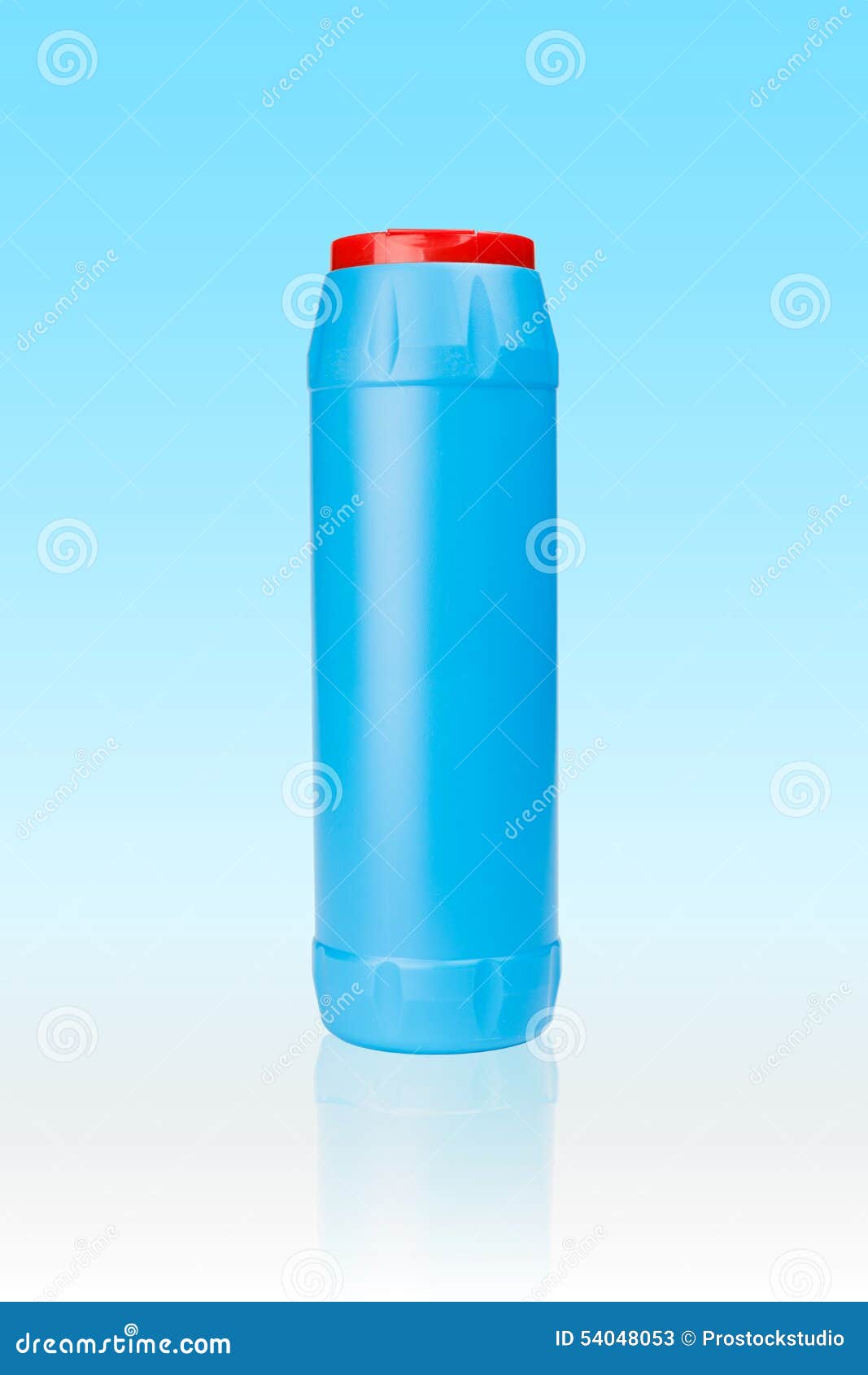 Blue Plastic Bottle of Cleaning Detergent Powder Stock Image - Image of ...