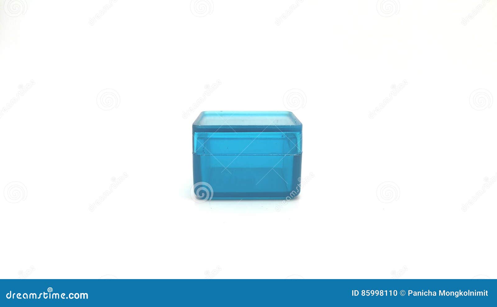 Blue plastic box stock photo. Image of cover, boxes, open - 85998110