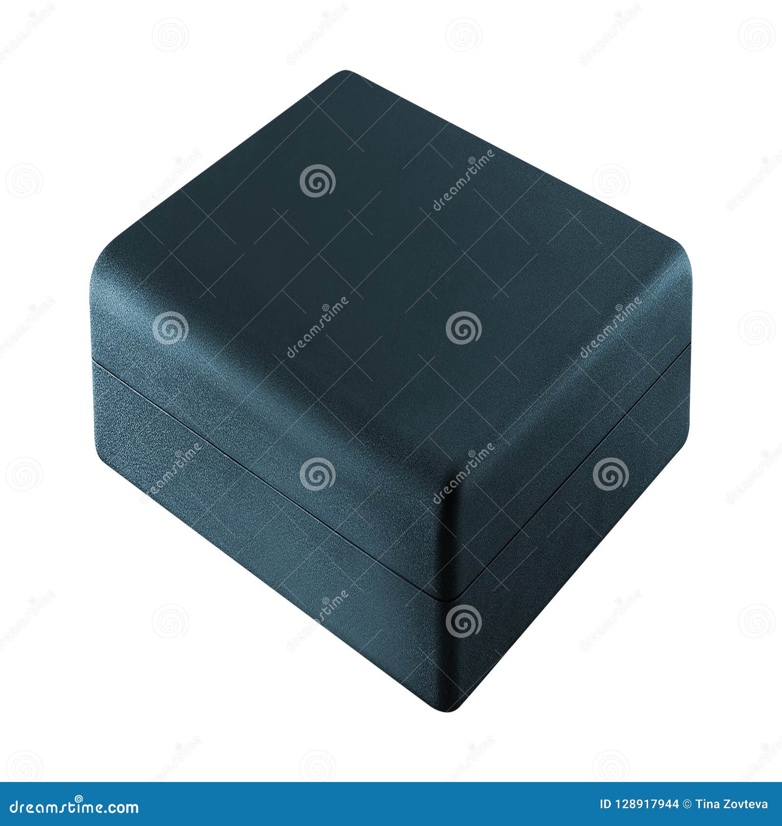 Blue Plastic Box Isolated on White Stock Photo - Image of cover ...