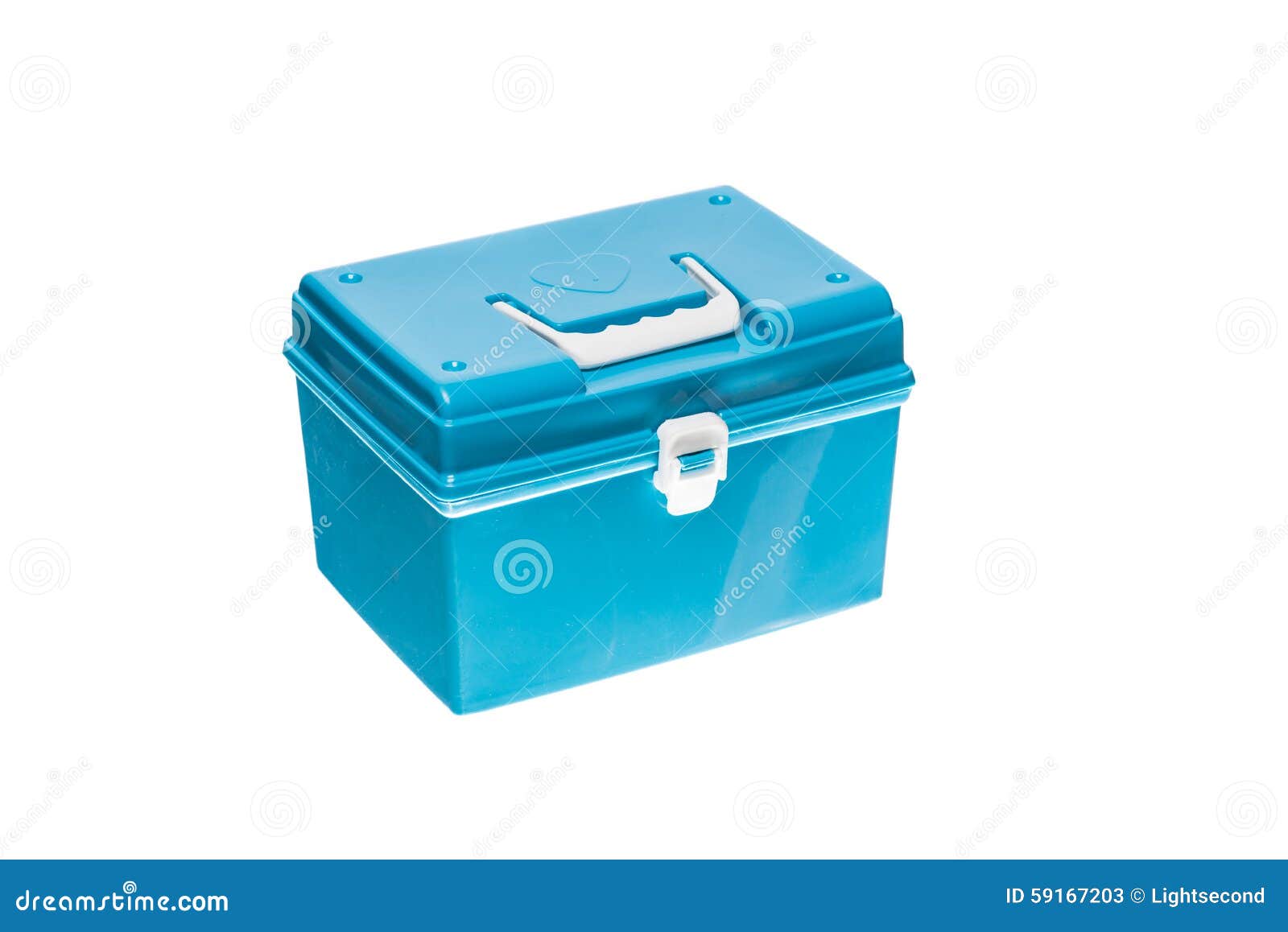 The blue plastic box stock image. Image of health, ware - 59167203