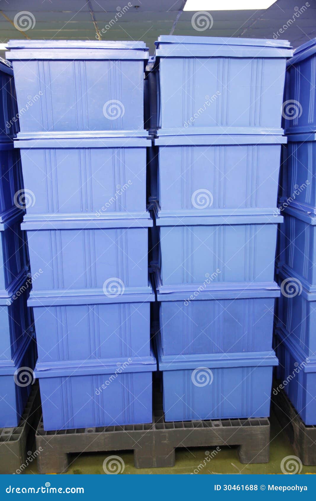 Blue Plastic box products. stock photo. Image of comprise - 30461688