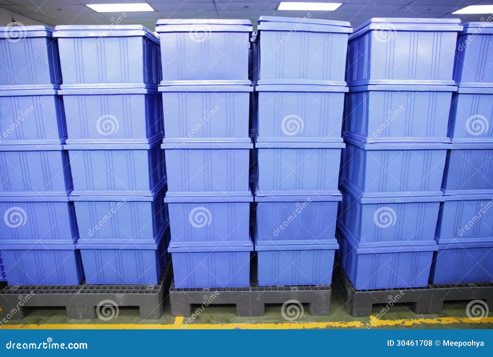 Blue Plastic box products. stock photo. Image of life - 30461708