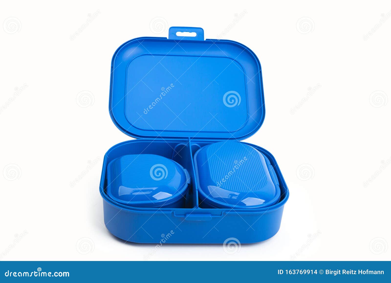 Blue Plastic Boxes stock photo. Image of arrangement - 163769914