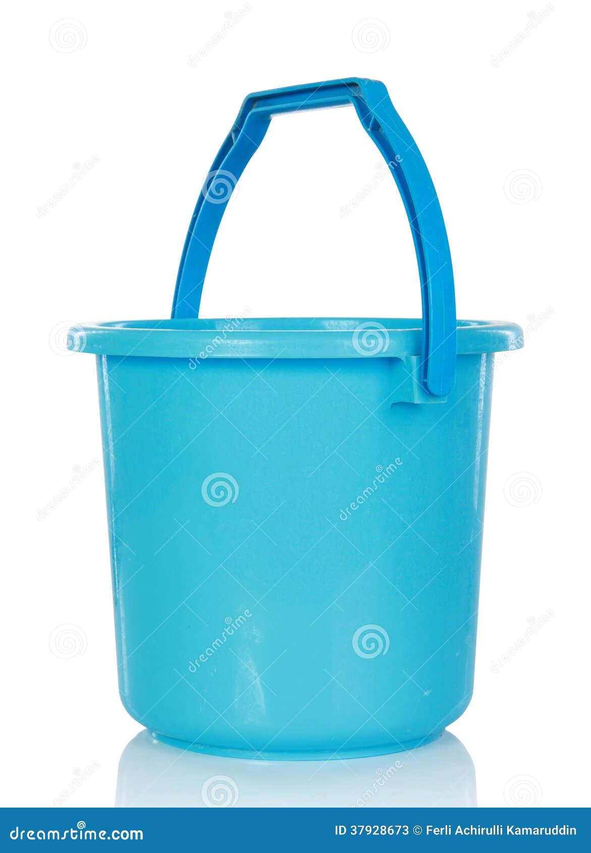 Blue plastic bucket stock image. Image of basket, empty - 37928673
