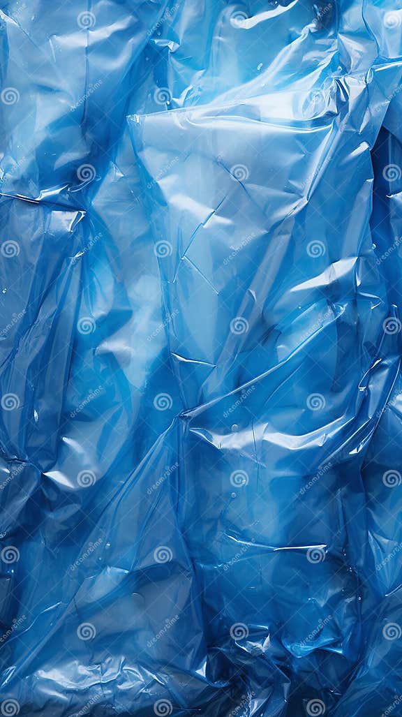 Blue Plastic Cellophane Texture. Abstract Background and Texture for ...