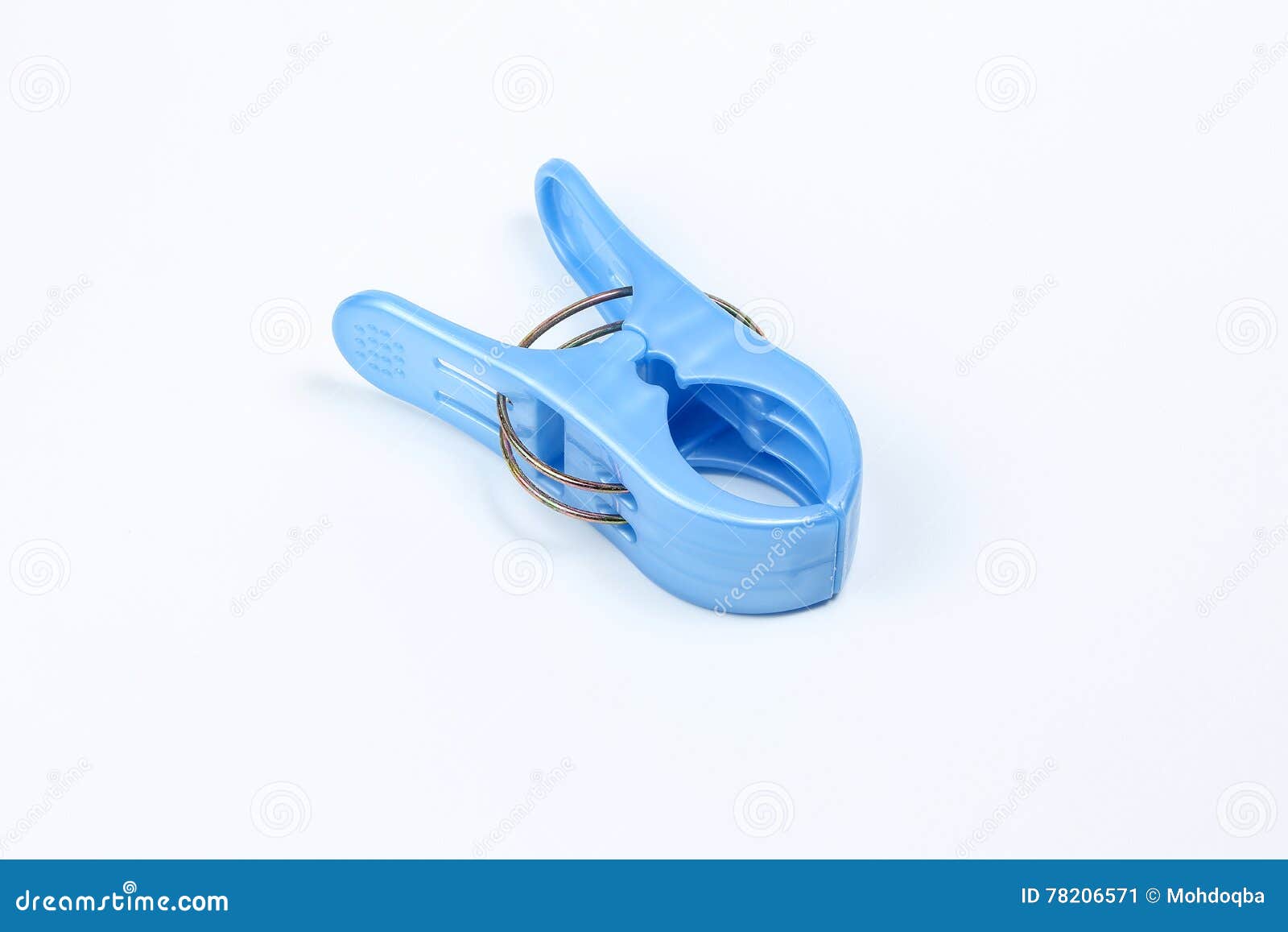 Blue Plastic Cloth Pin Clip Stock Image - Image of closeup, housework ...