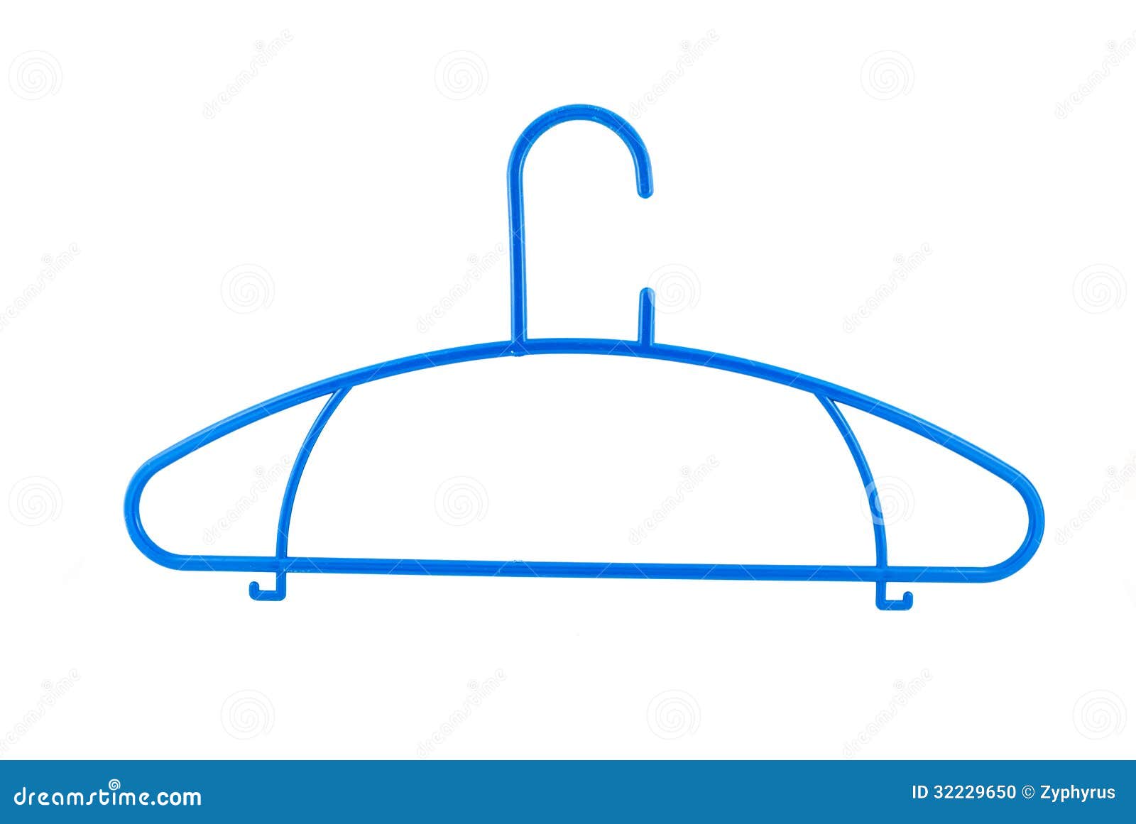 Blue Plastic Clothes Rack Hanger Stock Photo - Image of coat, fashioned ...