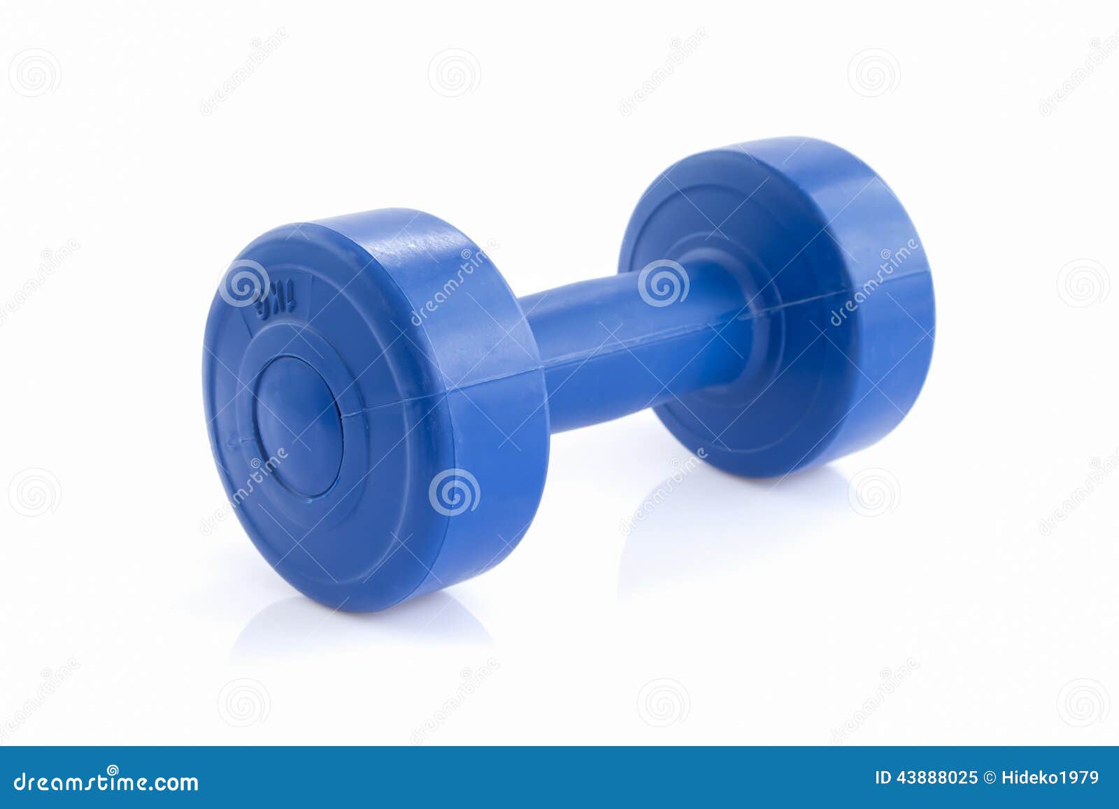 Blue Plastic Coated Dumbells Stock Image - Image of plastic, barbell ...