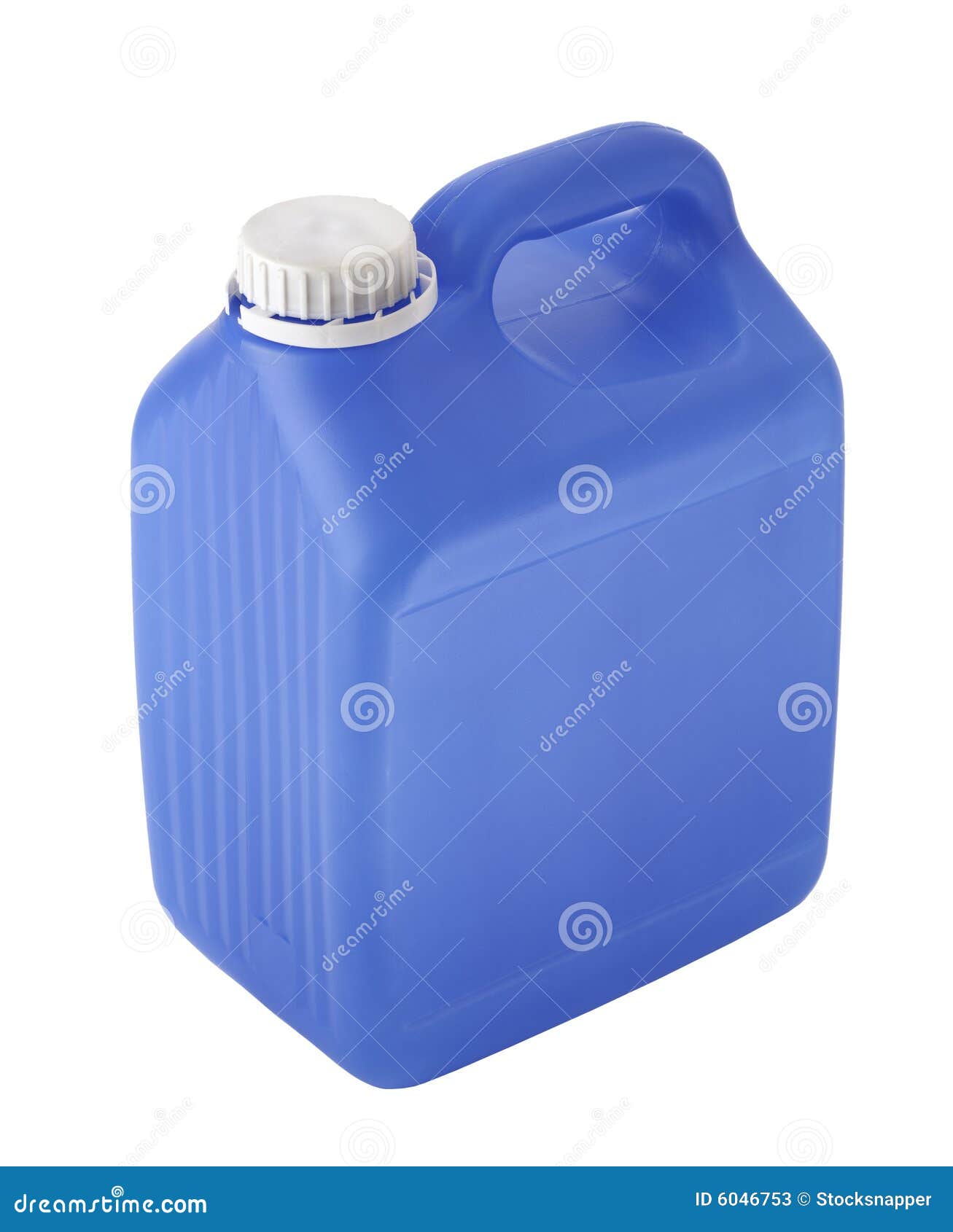 Blue plastic container stock image. Image of view, high - 6046753