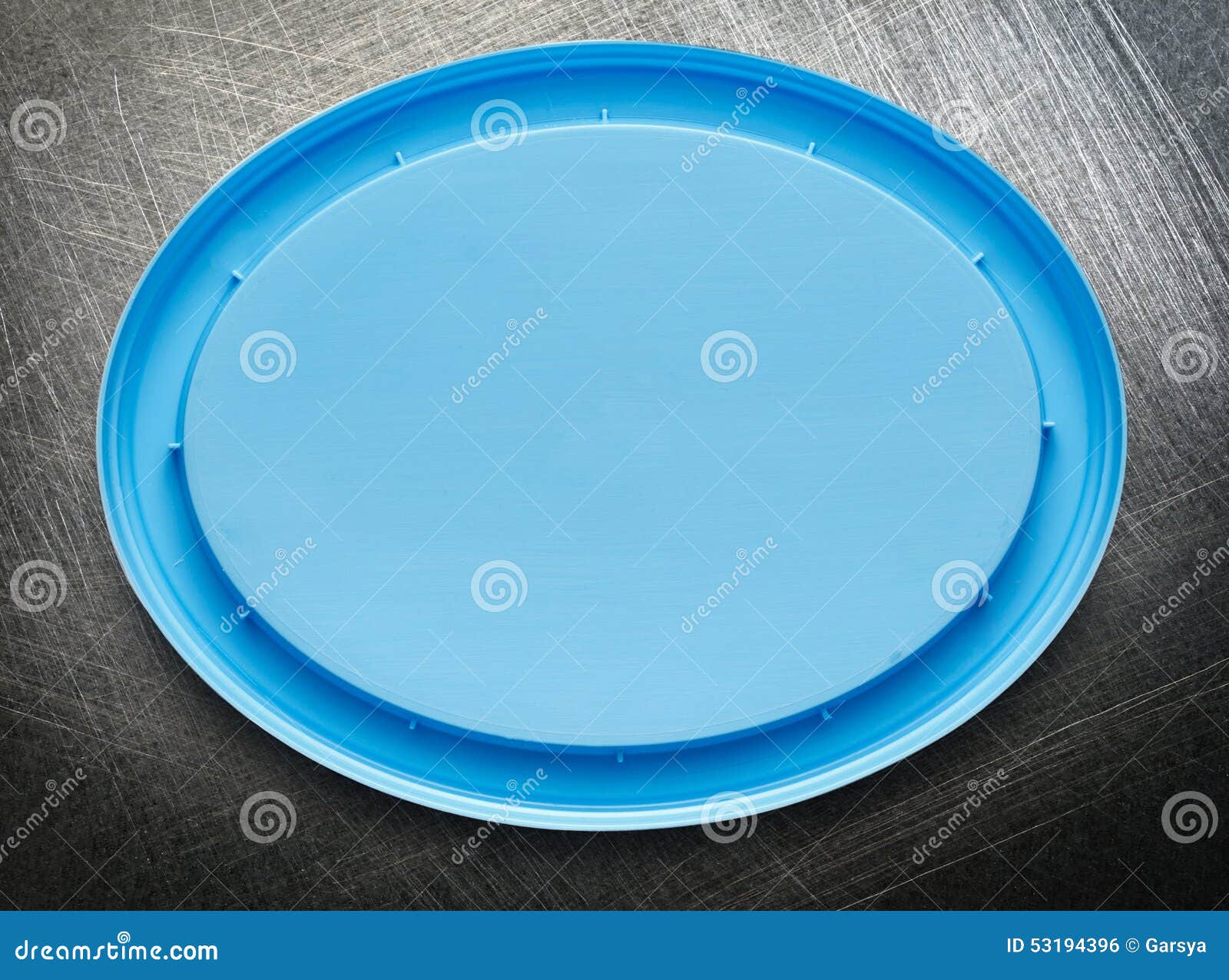 Blue Plastic Cover on Steel Background Stock Photo - Image of ...