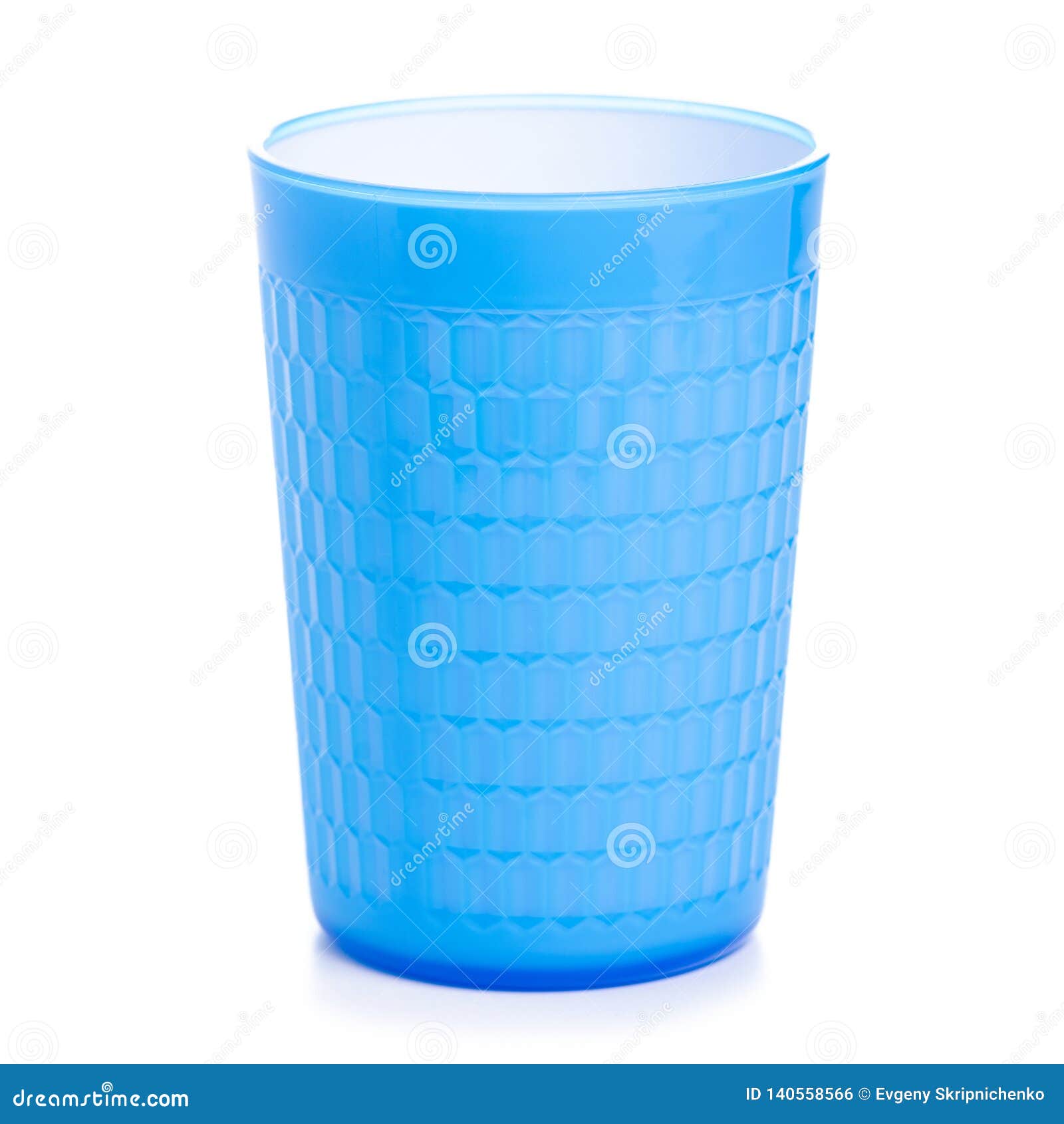Blue plastic cup stock photo. Image of colorful, empty - 140558566