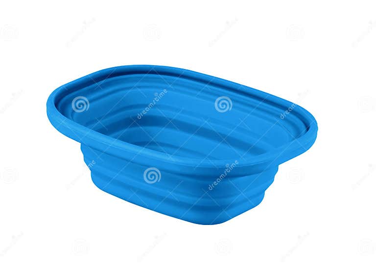 Blue Plastic Food Container Stock Image - Image of gray, container ...