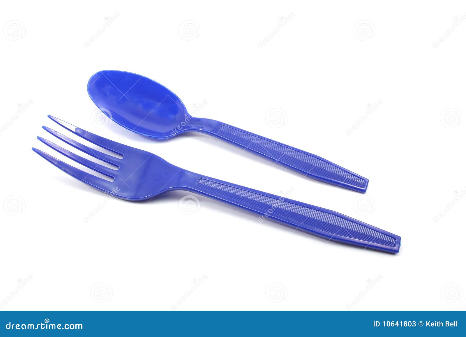 Plastic Fork And Spoon With Distortion And Defomation Effect ...