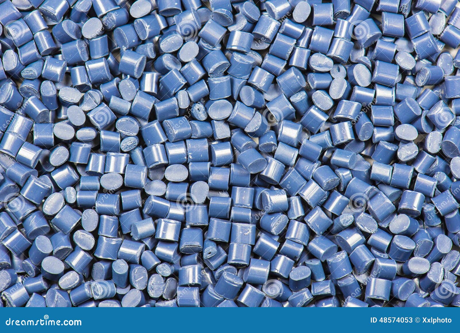 Blue Plastic Granulate Pellets Stock Image - Image of blue, dyeing ...