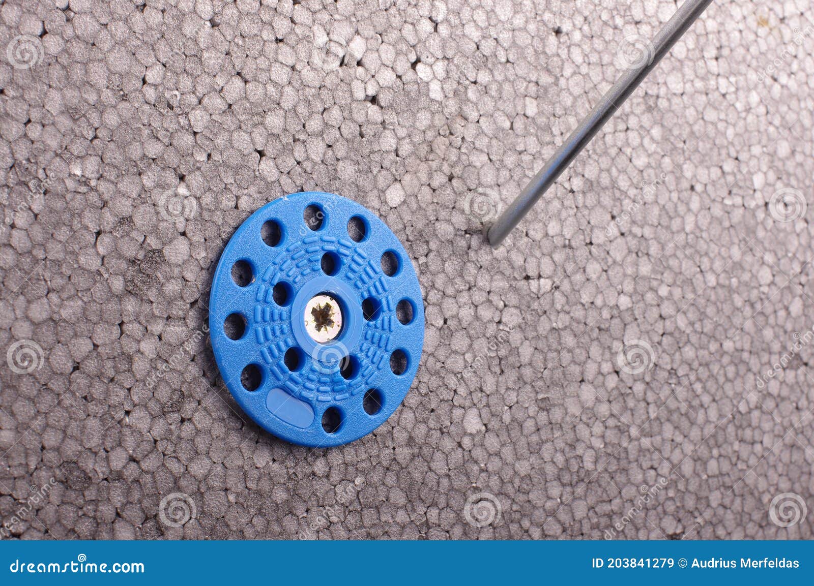 Plastic Washer for Thermal Insulation Fastening Stock Image - Image of ...