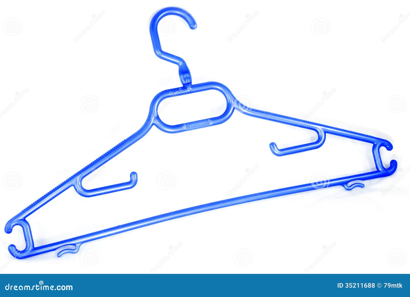 Blue plastic hanger stock photo. Image of color, dress - 35211688